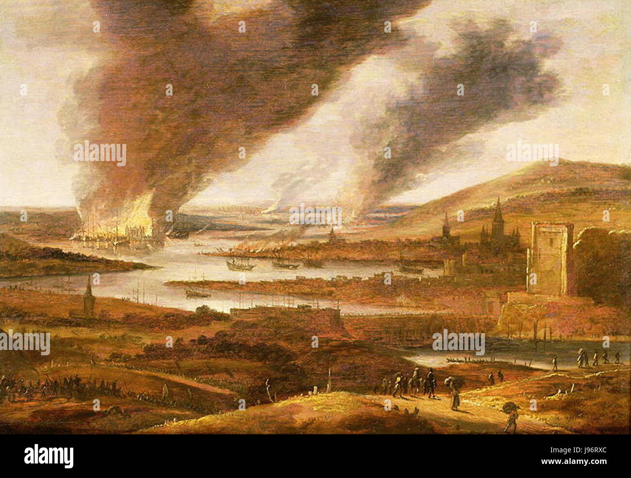 Anglo dutch war raid on the medway hi-res stock photography and images ...