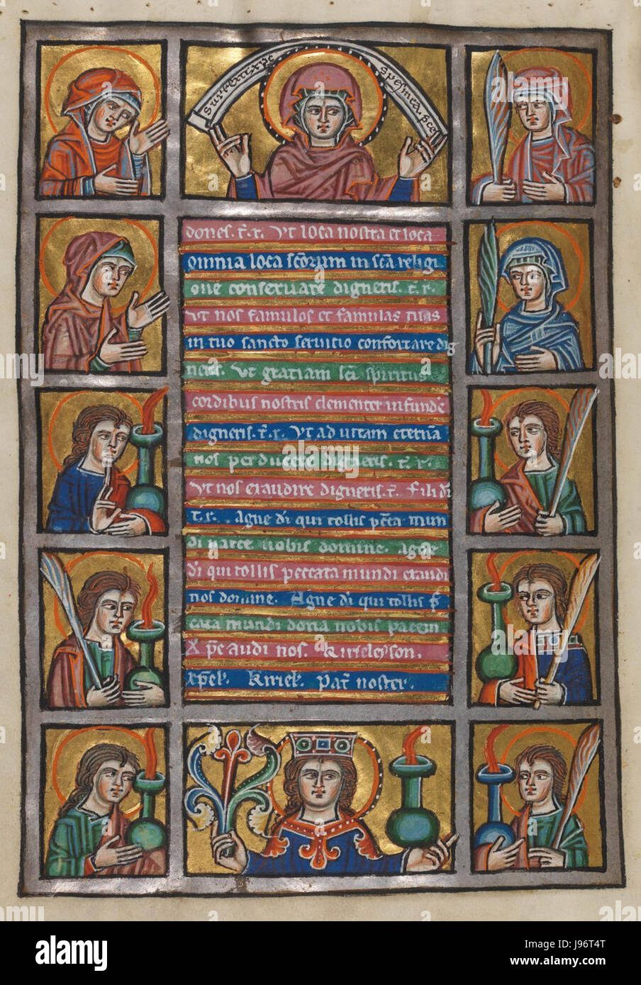 Psalterium Feriatum Cod Don 309 384 Stock Photo - Alamy