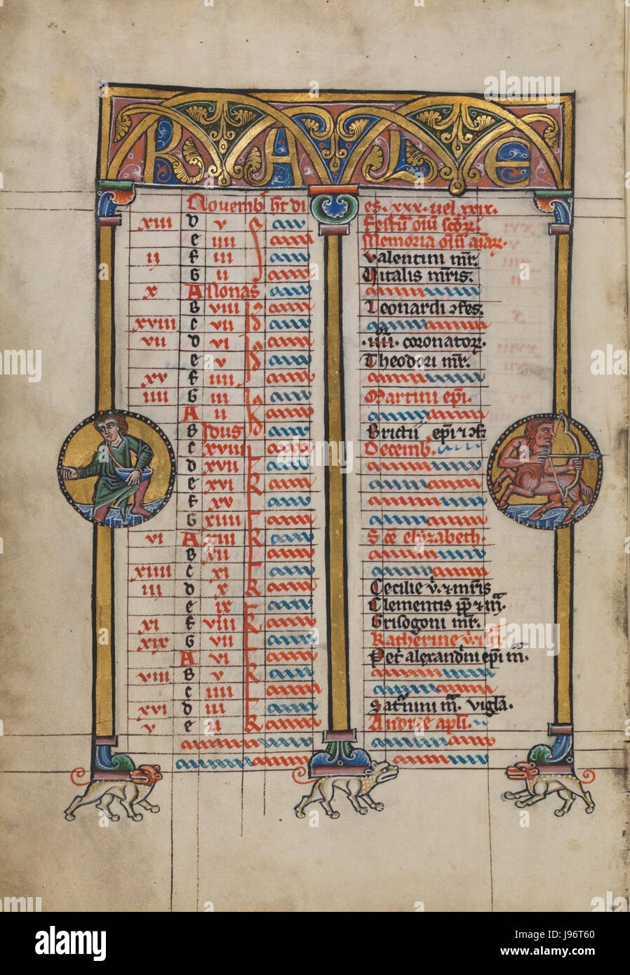 Psalterium Feriatum Cod Don 309 016 Stock Photo - Alamy