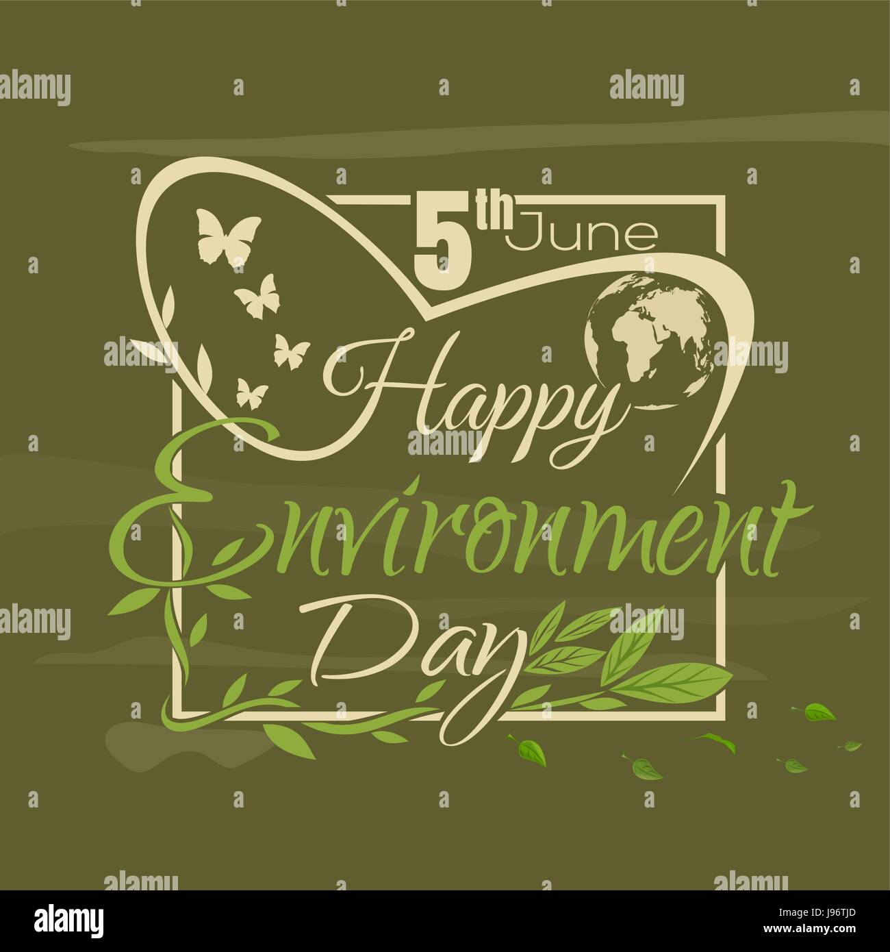 World Environment Day lettering card Stock Vector Image & Art - Alamy
