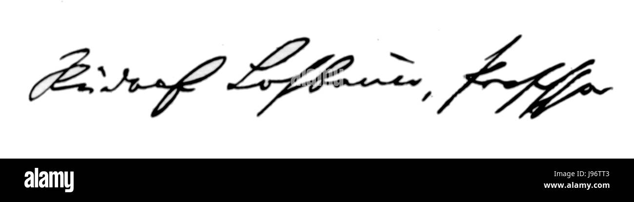 Rudolf Lohbauer was a notable figure, and his signature represents his ...