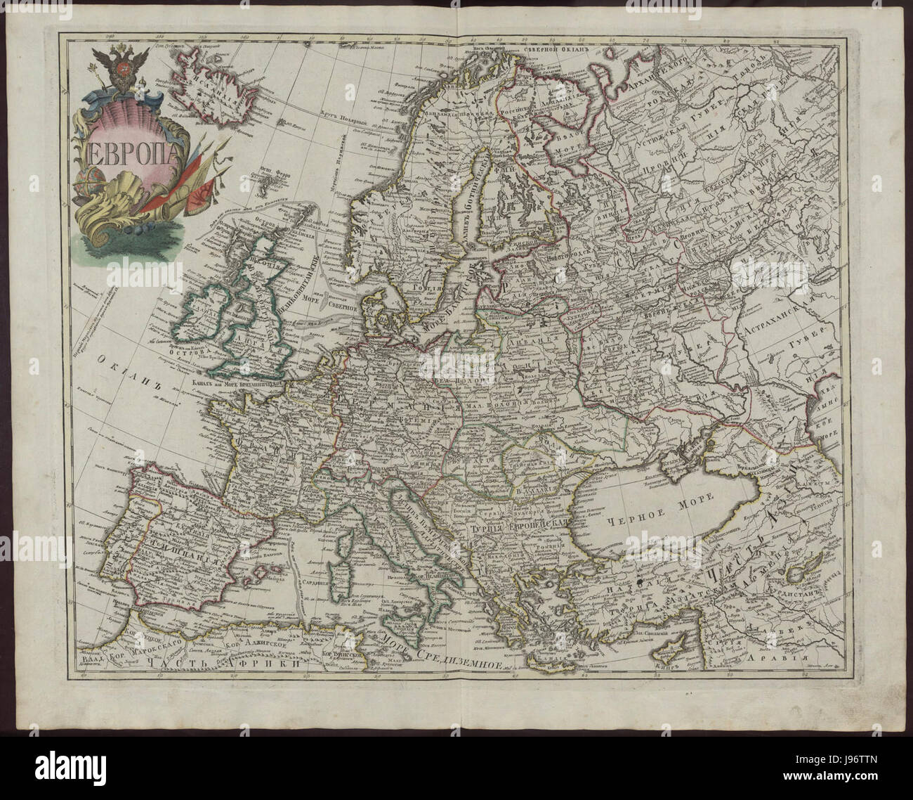 Detailed geographical representation europe hi-res stock photography ...