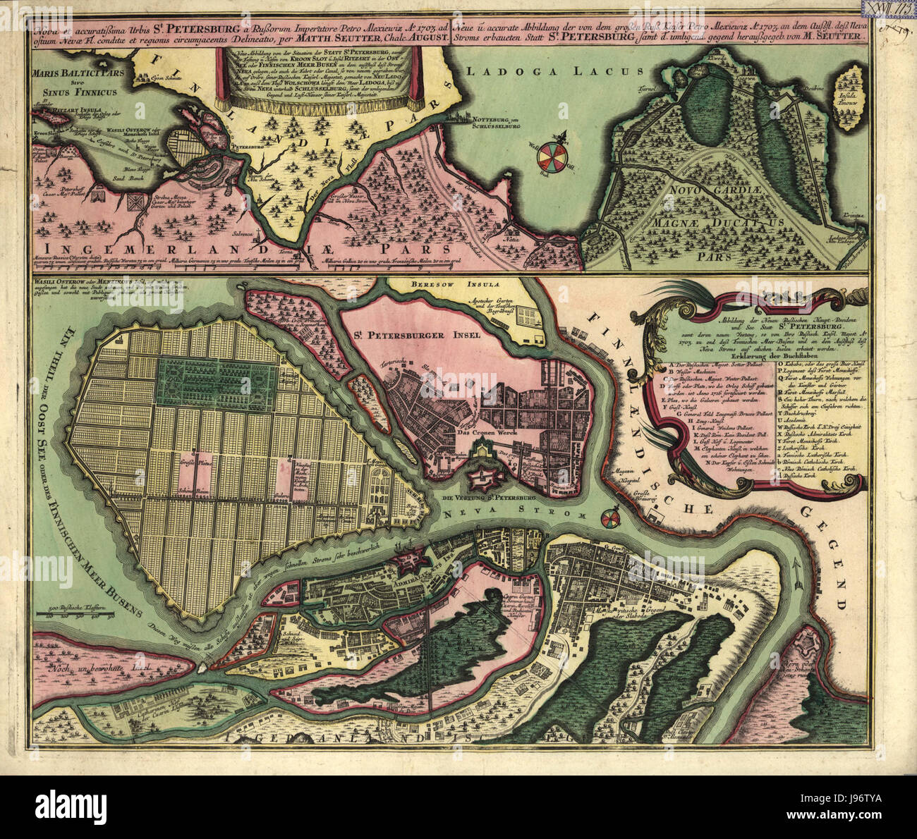 This 1734 map, 'Nova et accuratissima urbis St. Petersburg à Russorum ...