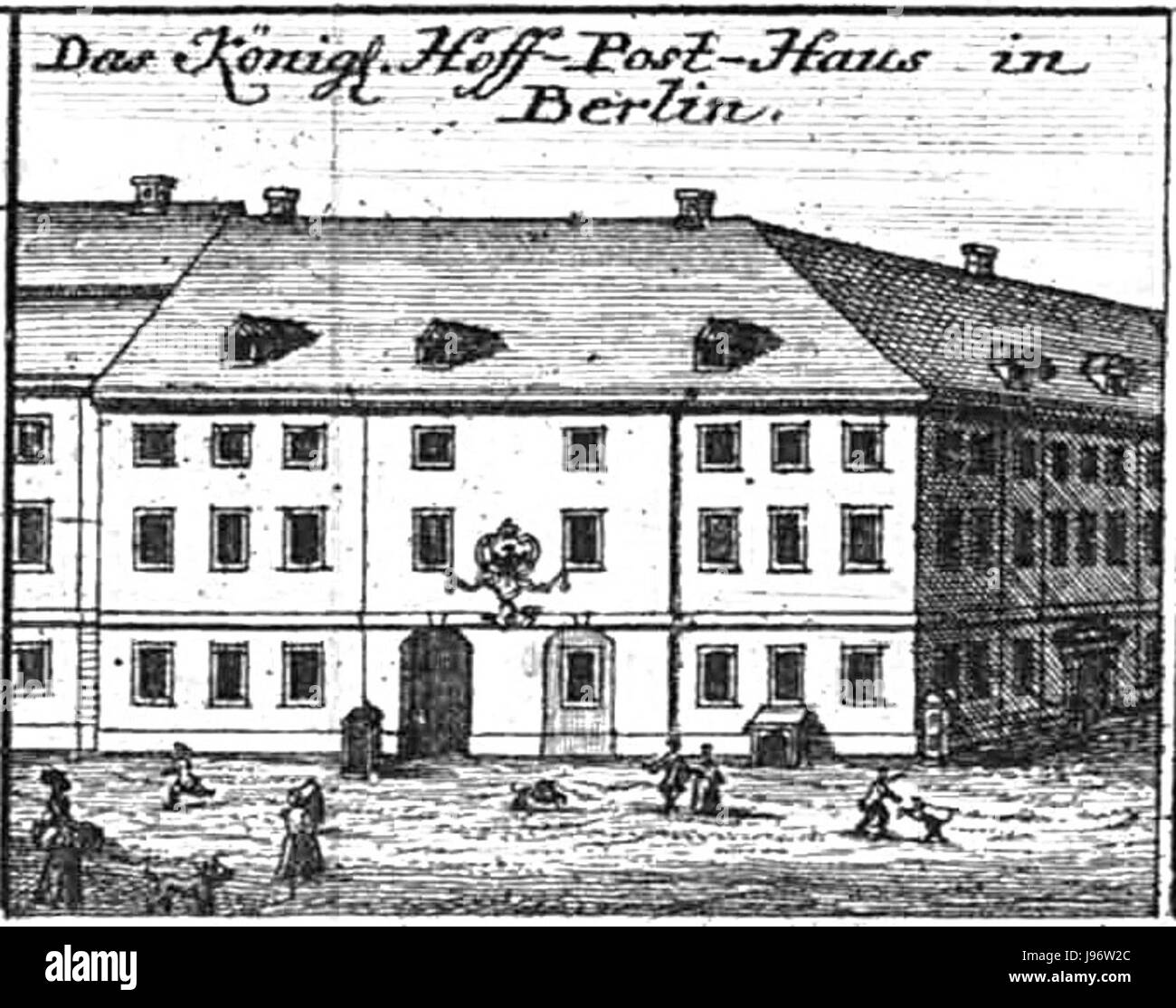 Schleuen Hoff Post Haus in Berlin 1757 Stock Photo - Alamy