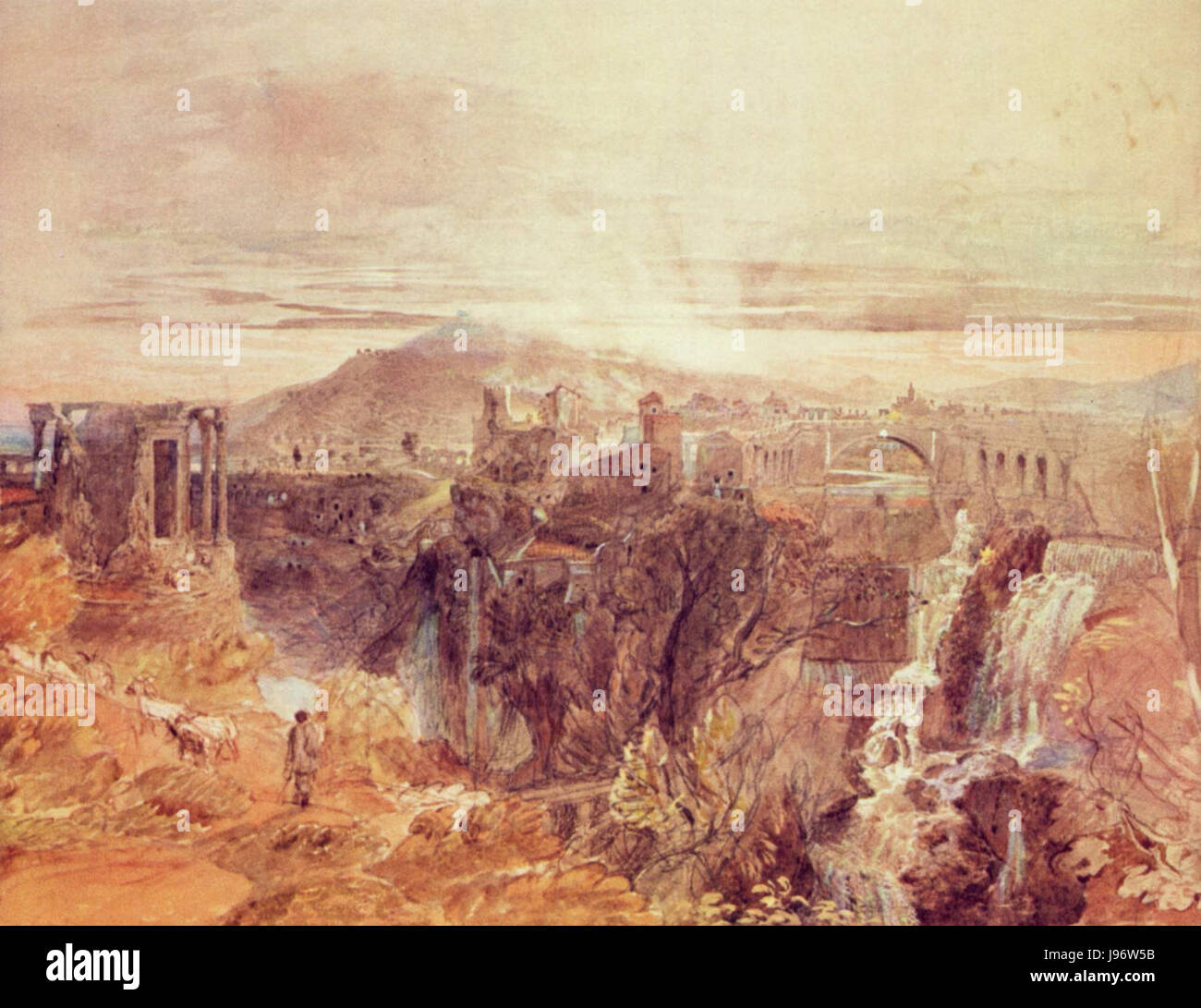 This artwork, created by Samuel Palmer, showcases his distinct style ...