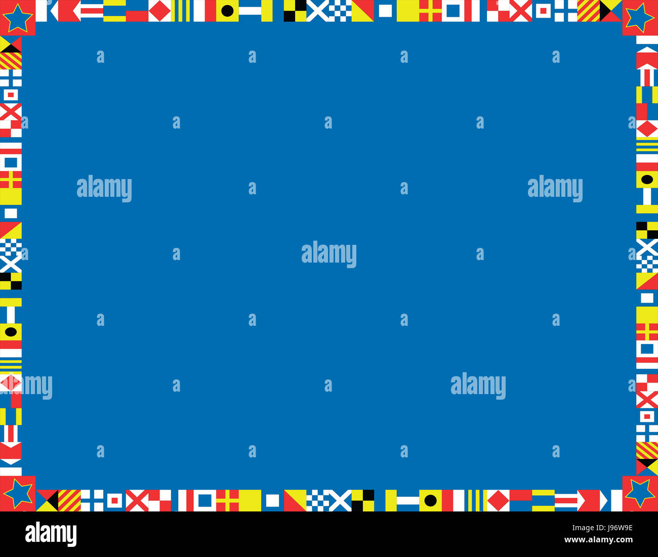 Nautical Flag Border