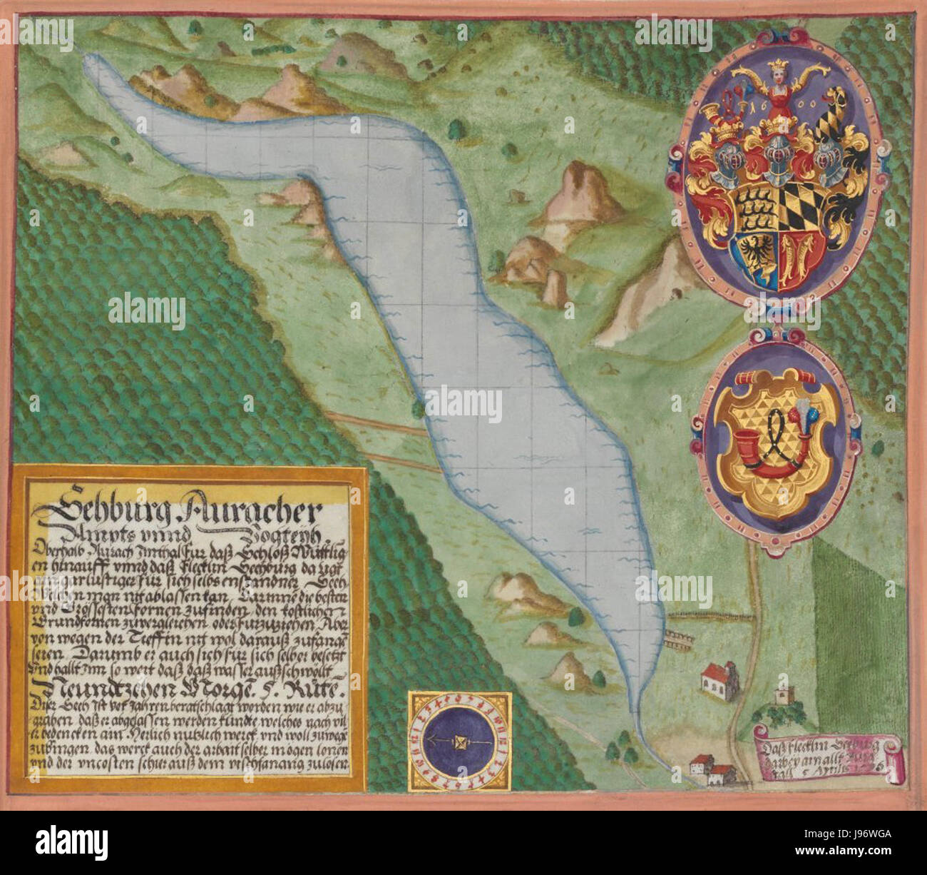 Seehbuch 19r Seeburg Stock Photo - Alamy