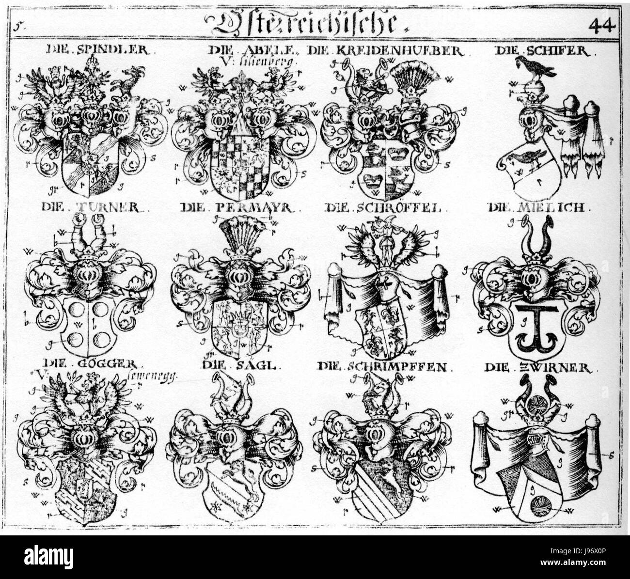 Siebmacher 1701 1705 E044 Stock Photo - Alamy