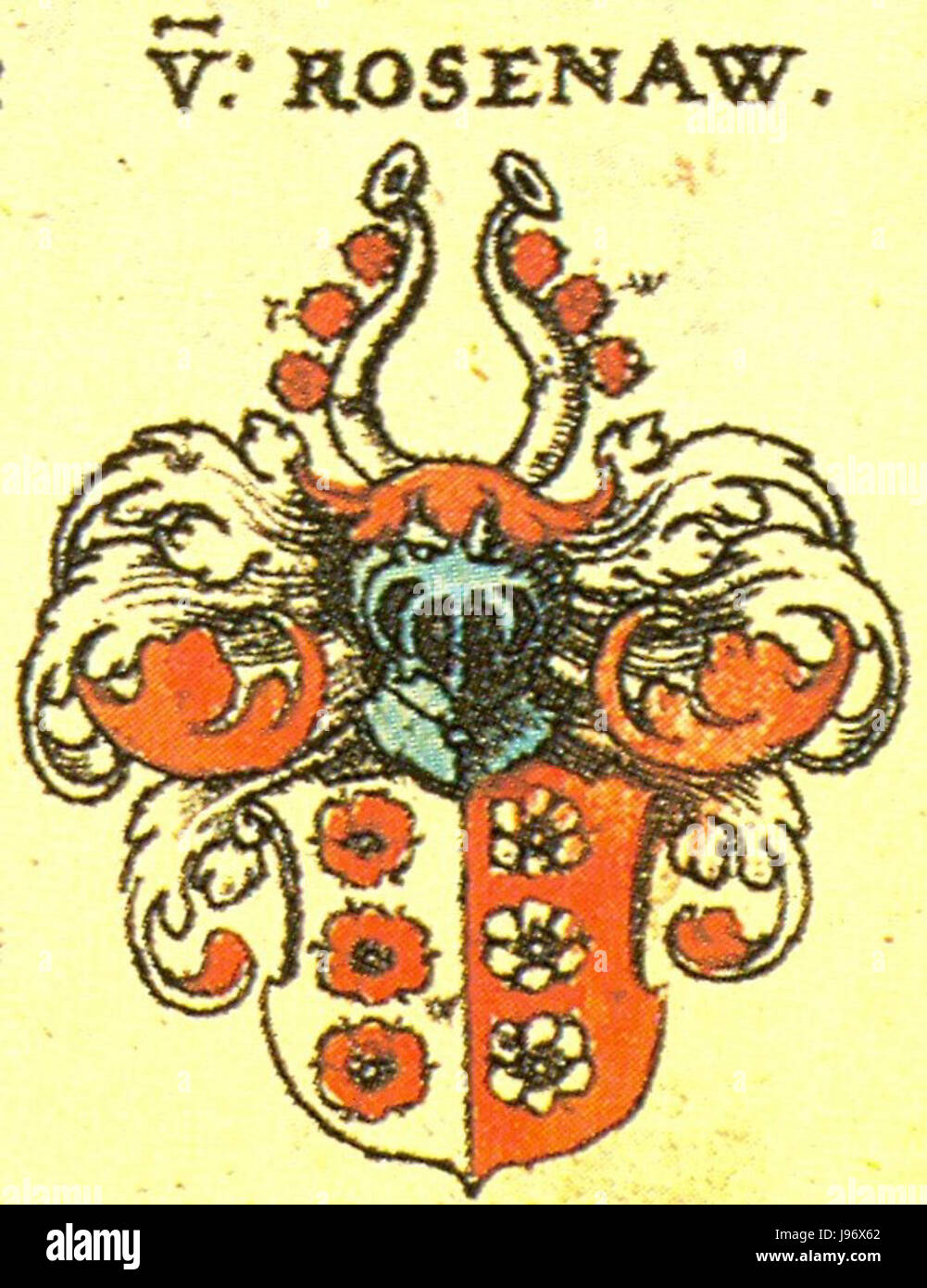 The Siebmacher 104 Rosenaw is likely a reference to a heraldic work ...