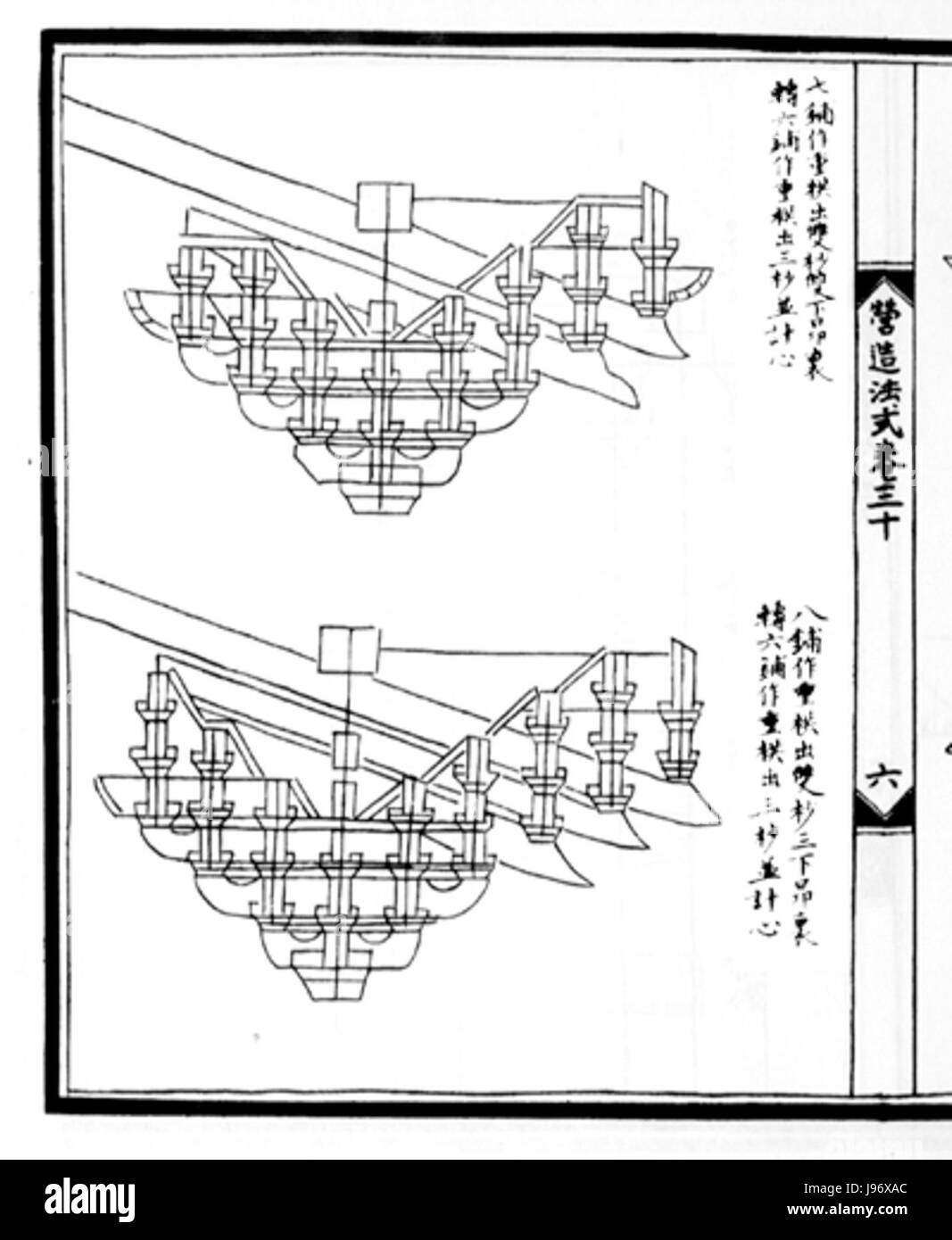 Song dynasty dougong Stock Photo - Alamy