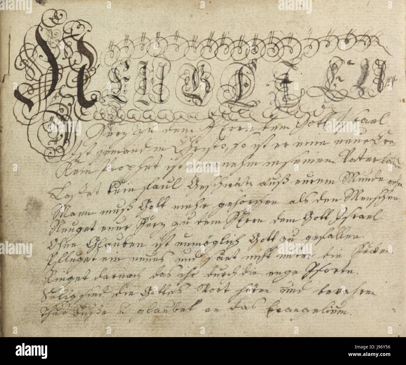 The 'Kalligraphieheft' by Stephanus Hayn from 1775 is a manuscript or ...