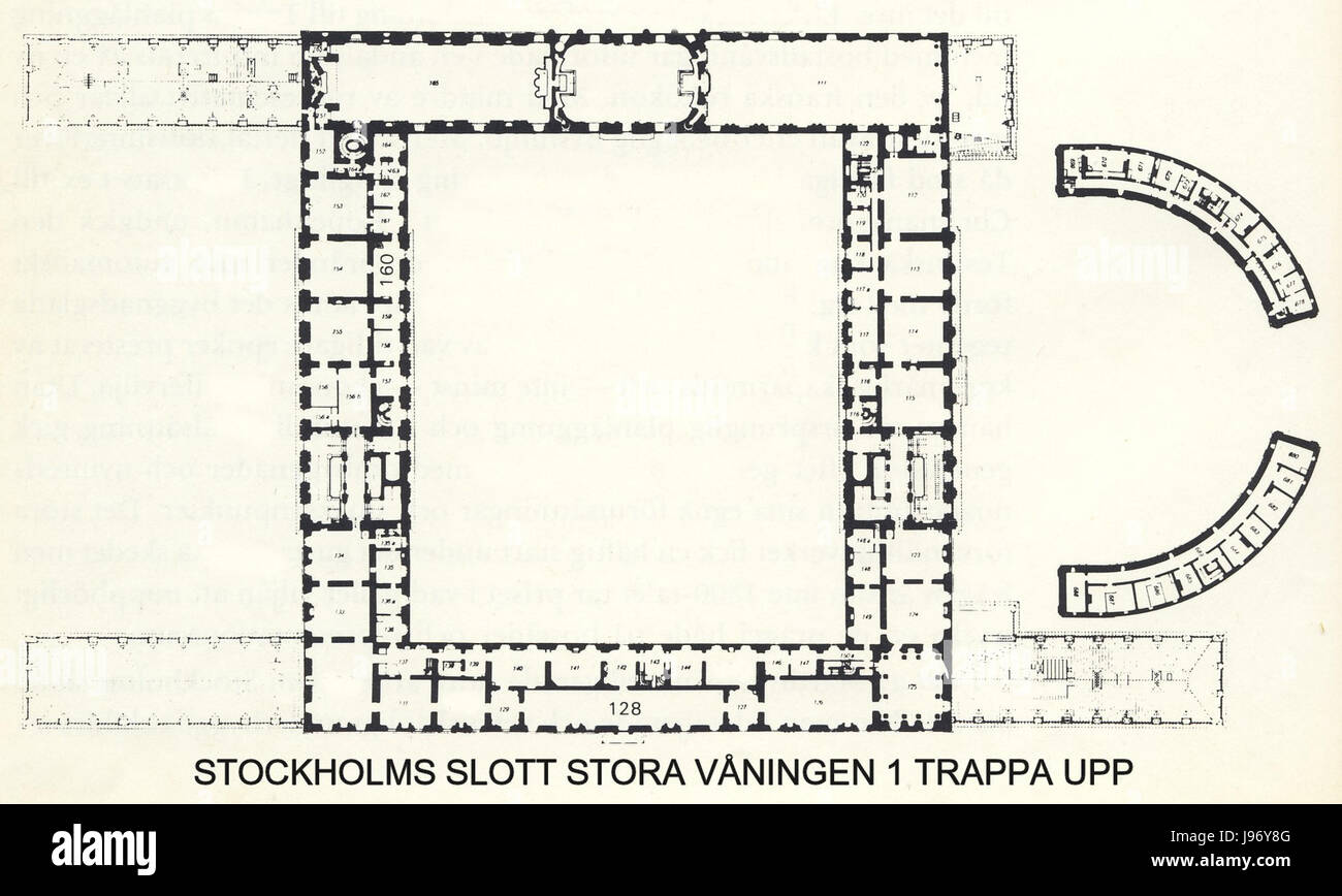 Stockholms slott, plan 1 trappa upp Stock Photo - Alamy
