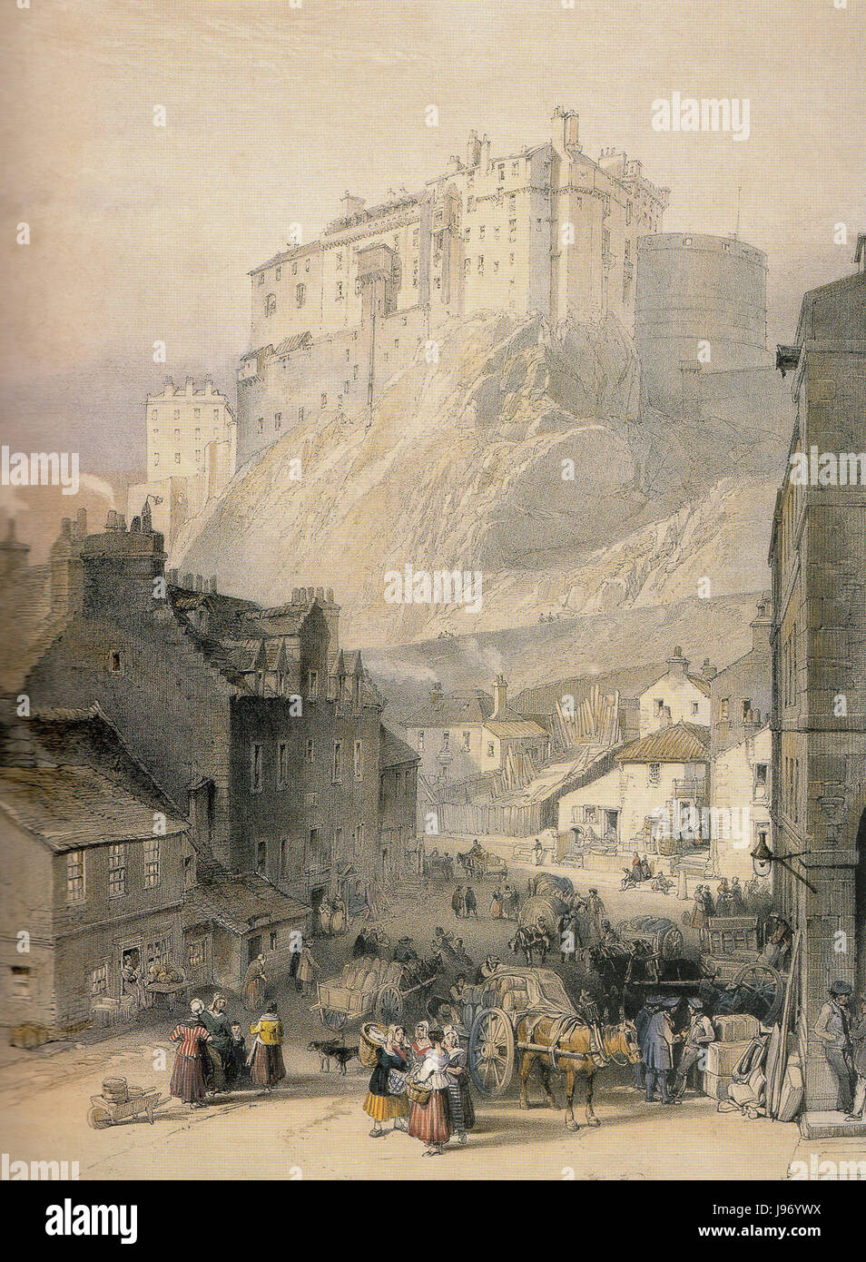 The Edinburgh Grassmarket Stock Photo - Alamy