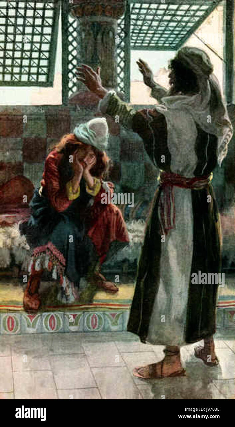 Tissot Nathan Rebukes David Stock Photo - Alamy