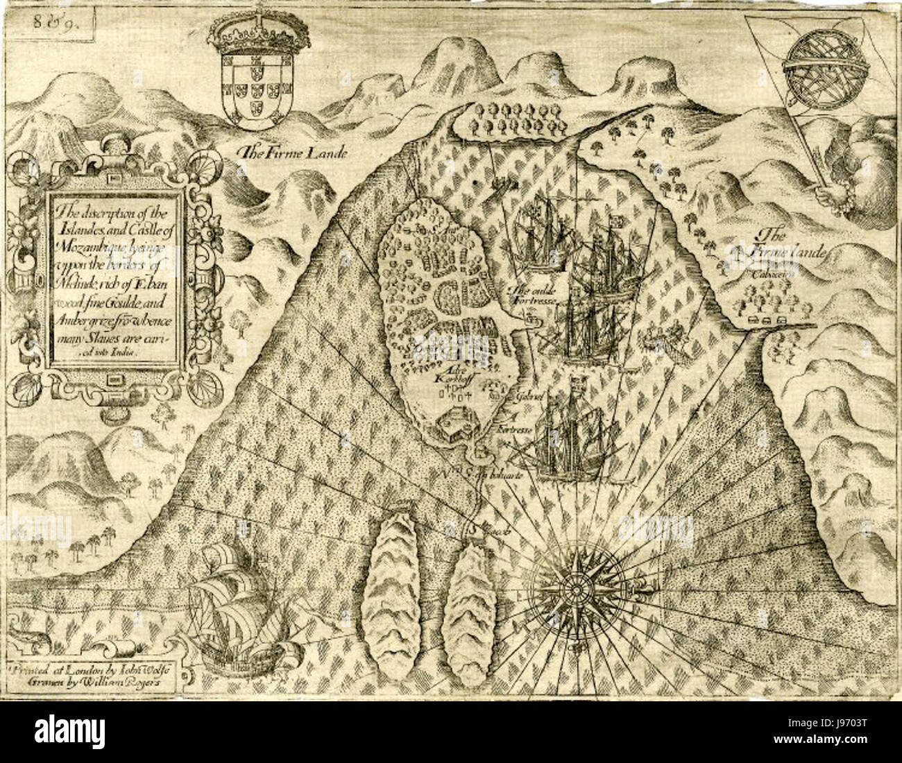 The discription of the Islandes and Castle of Mozambique by William ...