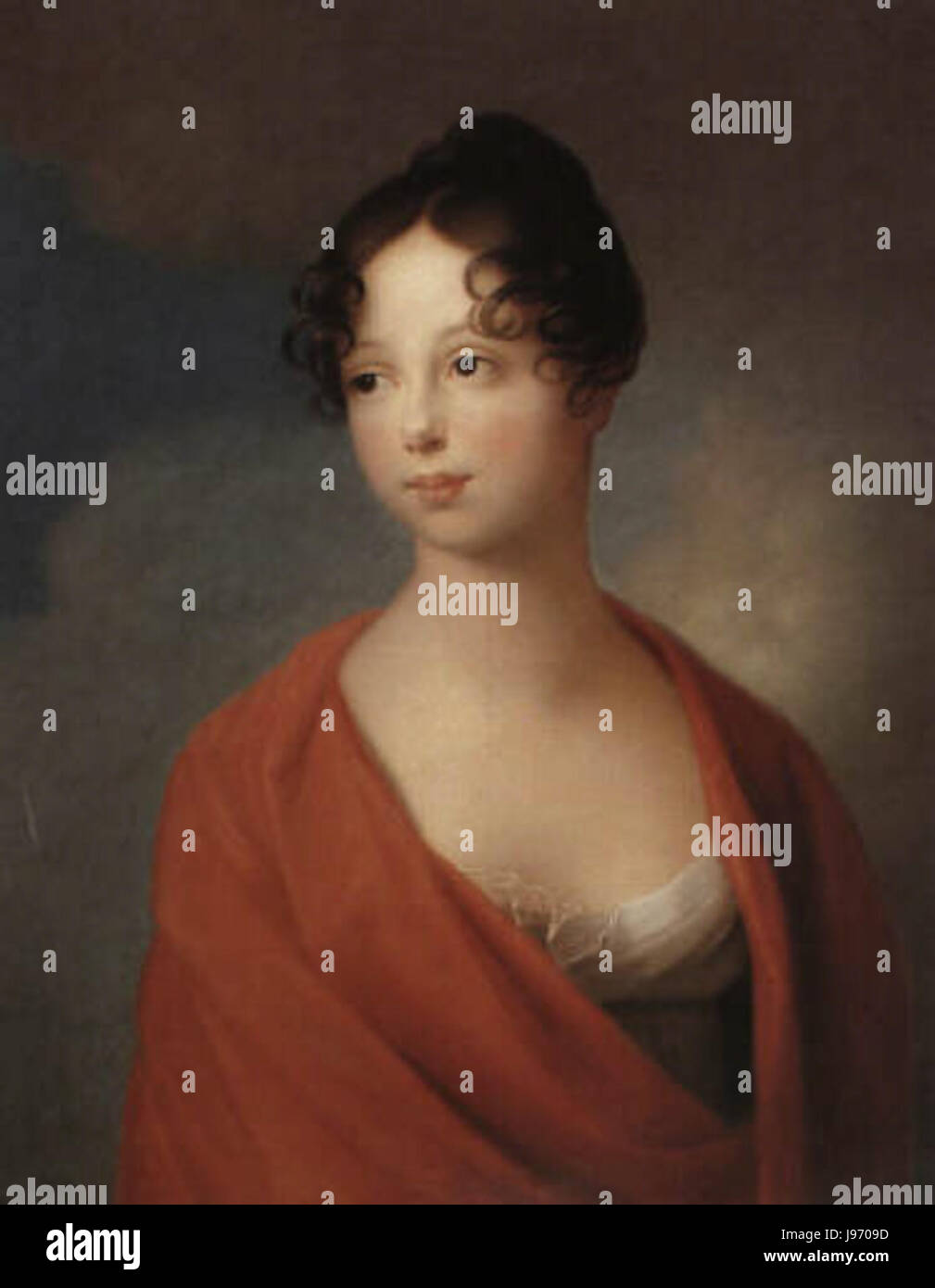 This portrait by Tischbein depicts Elena Pavlovna of Russia, a member of the Russian royal ...