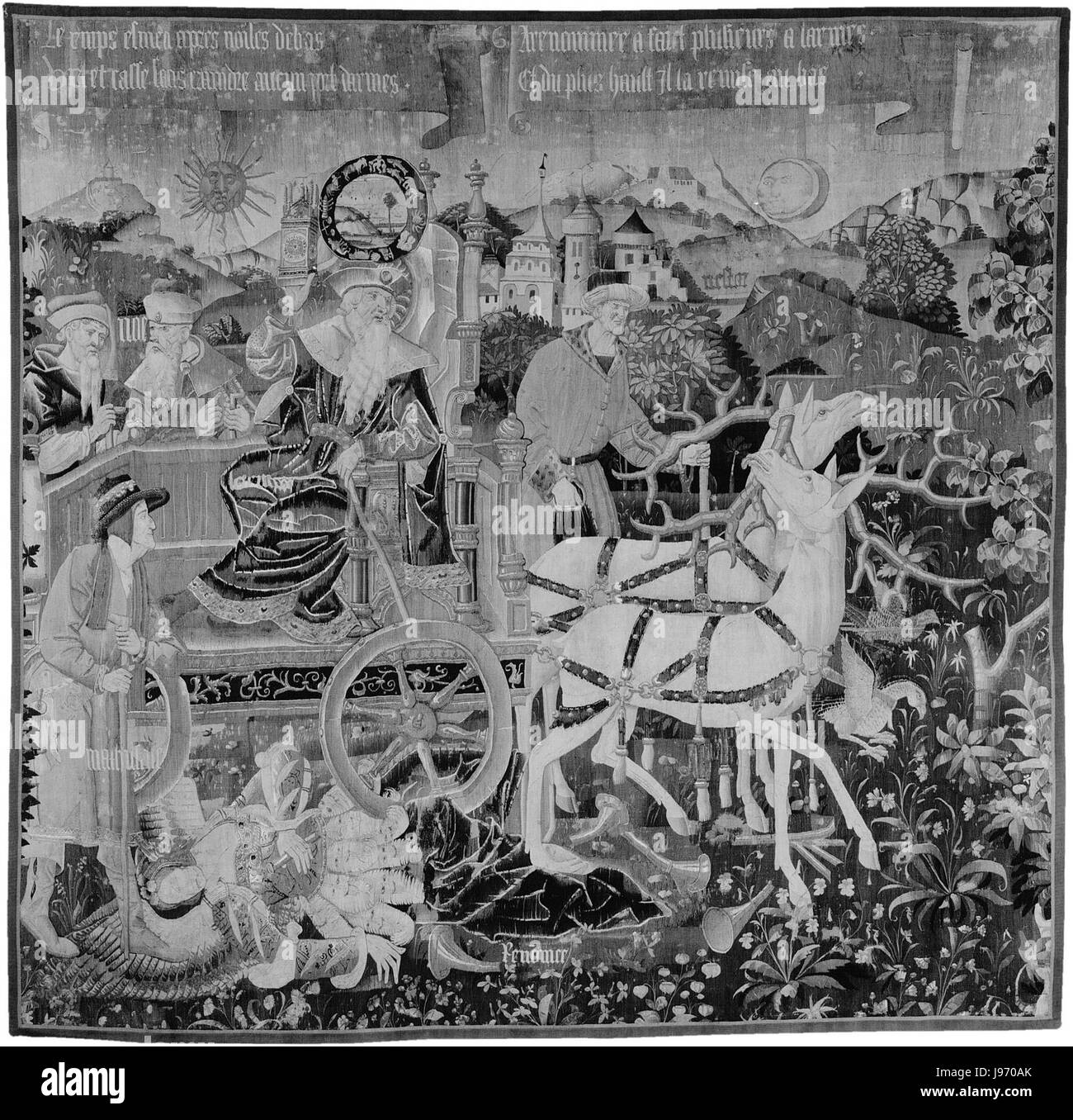 Arts tapestry Black and White Stock Photos & Images - Alamy