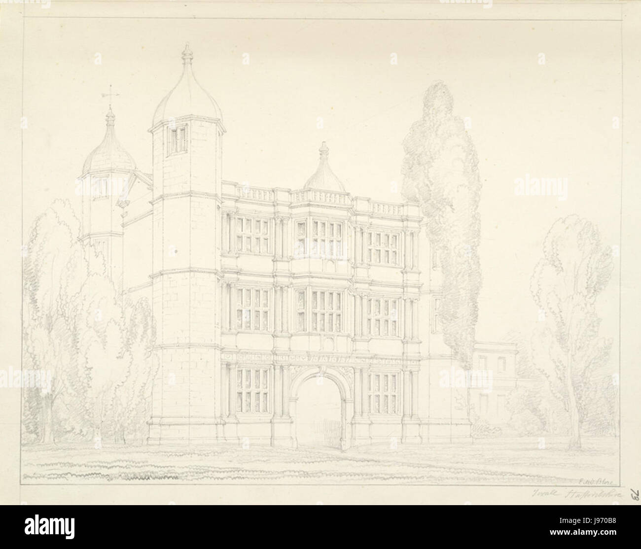 Tixall Hall, located in Staffordshire, was designed by architect Edward ...