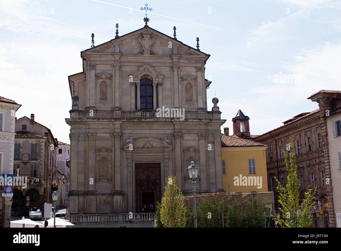 Town of Mondovi, Piedmont, north of Italy: details of the historical ...