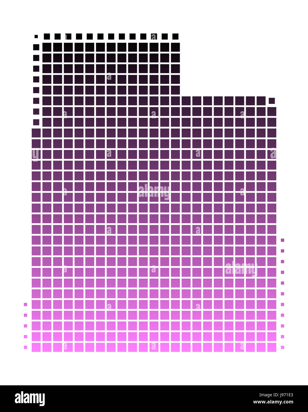 usa, america, illustration, angular, square, card, spotted, dot, state ...