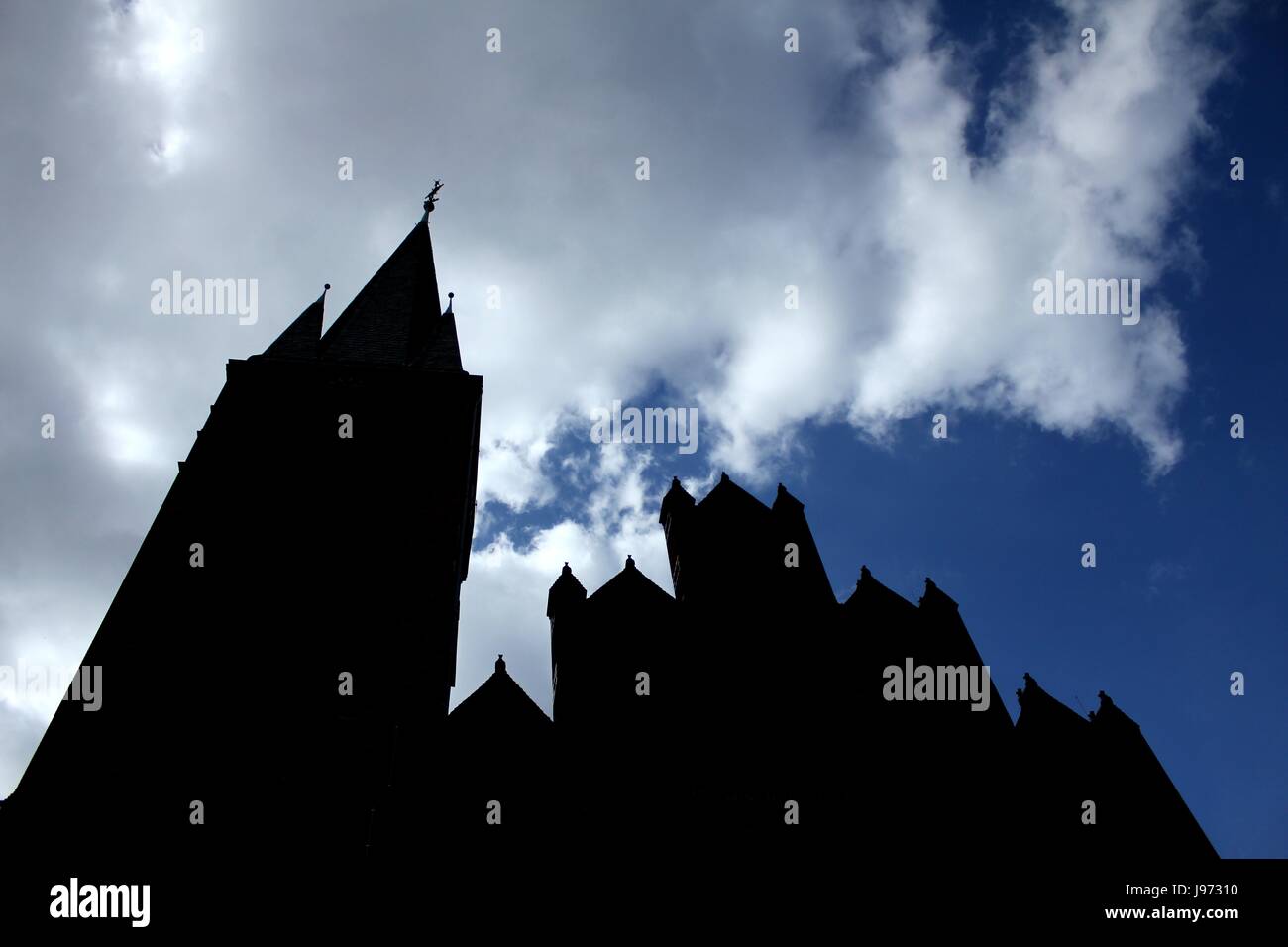 blue, house, building, tower, travel, historical, big, large, enormous ...