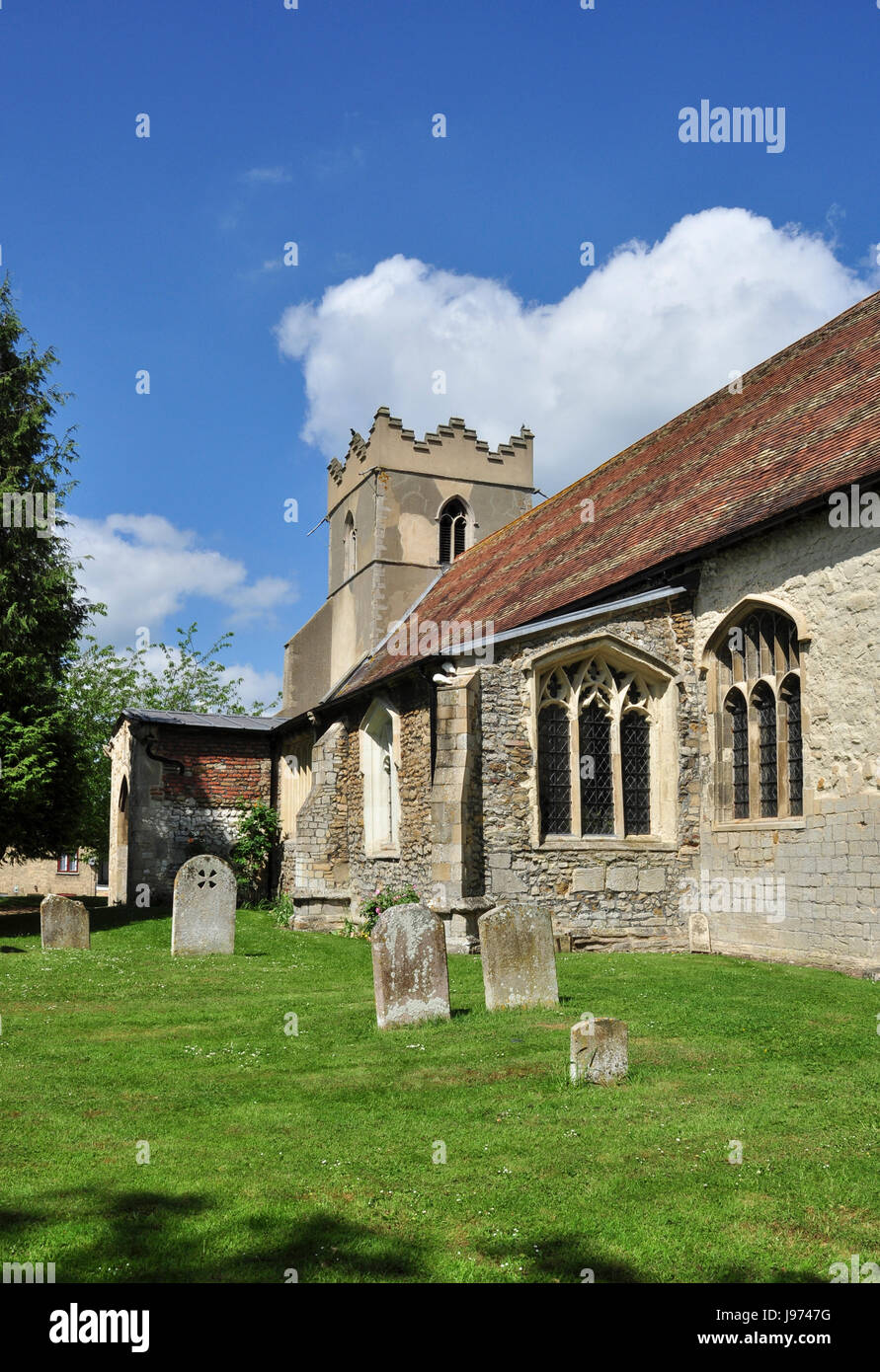St Peter's Church, Horningsea, Cambridgeshire, England, UK Stock Photo ...