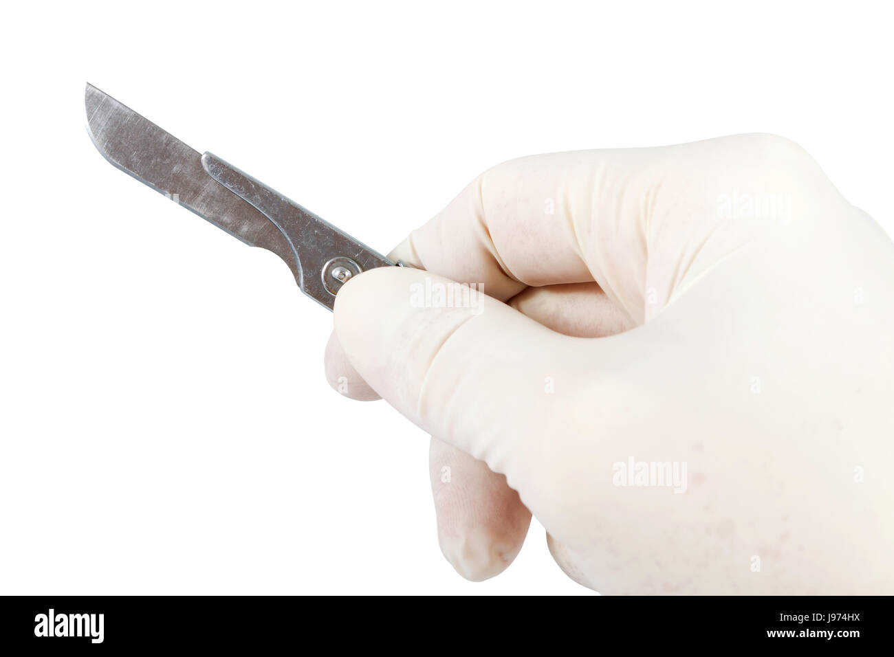 hand with scalpel Stock Photo - Alamy