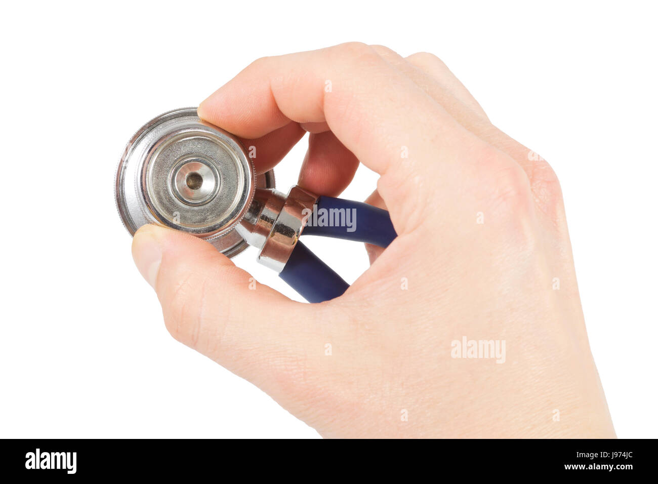 hand with stethoscope Stock Photo - Alamy