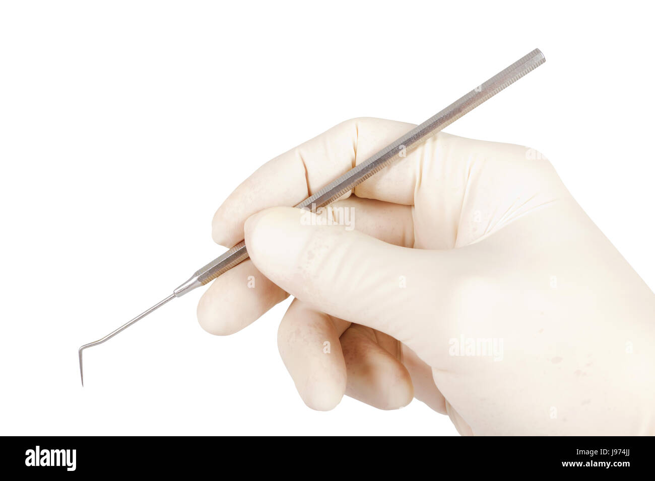 hand with dental probe Stock Photo - Alamy