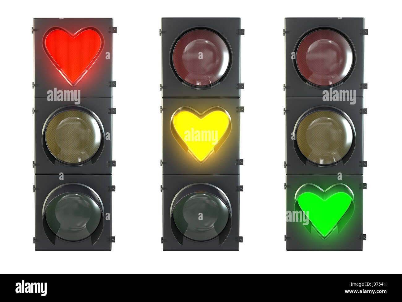 Traffic signal in green Cut Out Stock Images & Pictures - Alamy