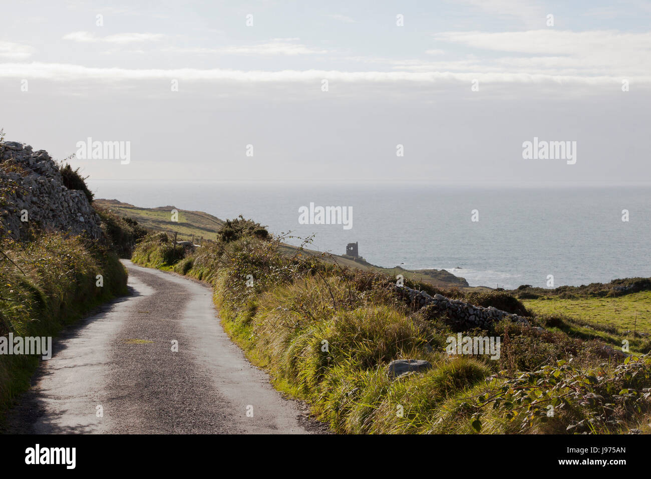 horizontal, typical, ireland, path, way, street, road, isle, island ...