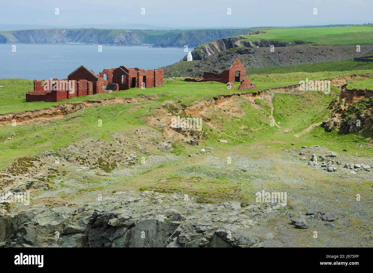 Pembrokeshire - May 2017 (Std) - Site of old industry. Old quarry ...