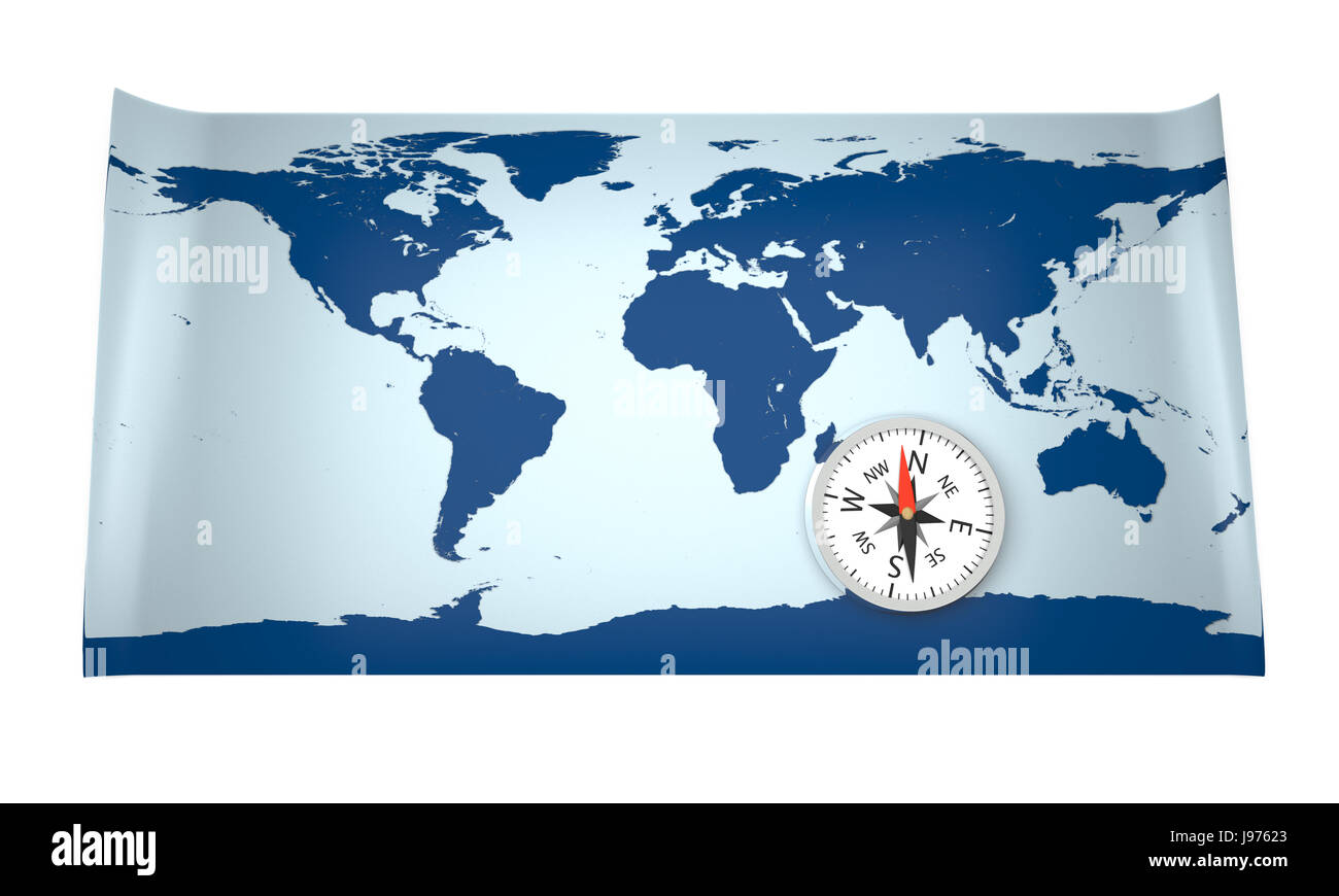 navigation, compass, blue, objects, navigation, voyage, globe, planet ...