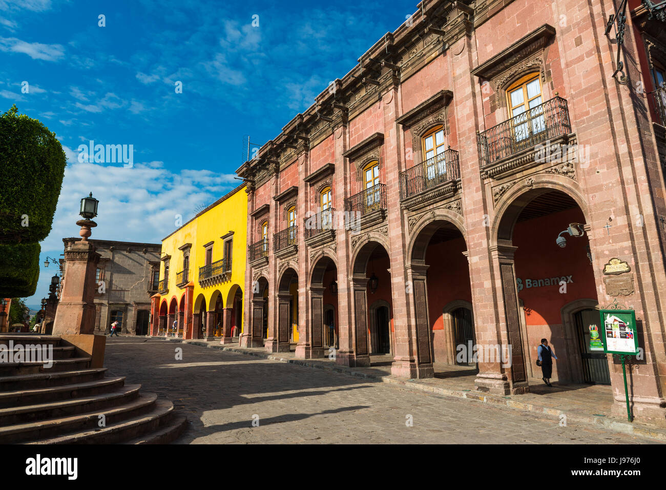 San Miguel de Allende, Mexico - May 28, 2014: Facade of historic ...