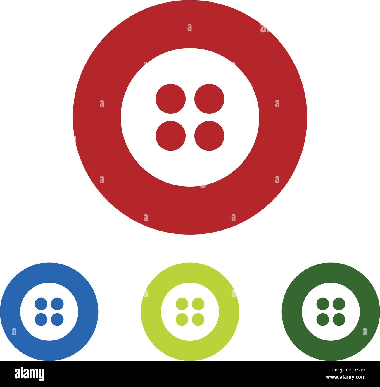 Button clothes icon set Stock Vector Image & Art - Alamy