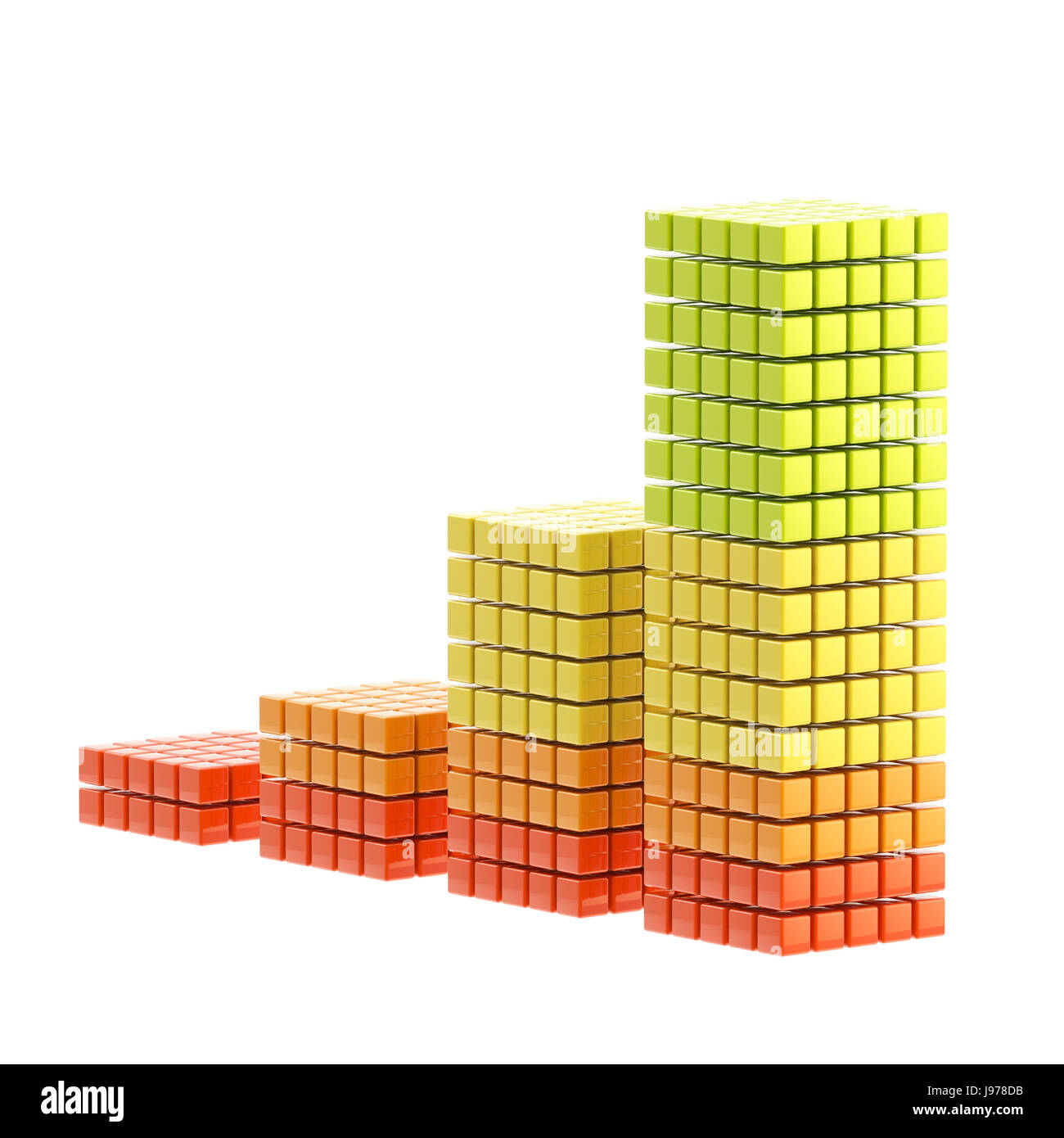 presentation, isolated, chart, colour, graphic, green, reflection ...