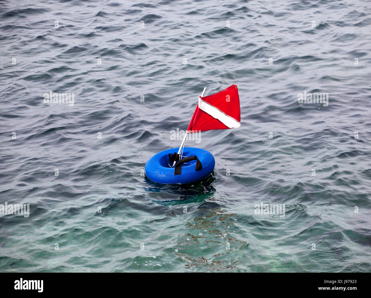 waves, float, flag, buoy, signaling, salt water, sea, ocean, water ...