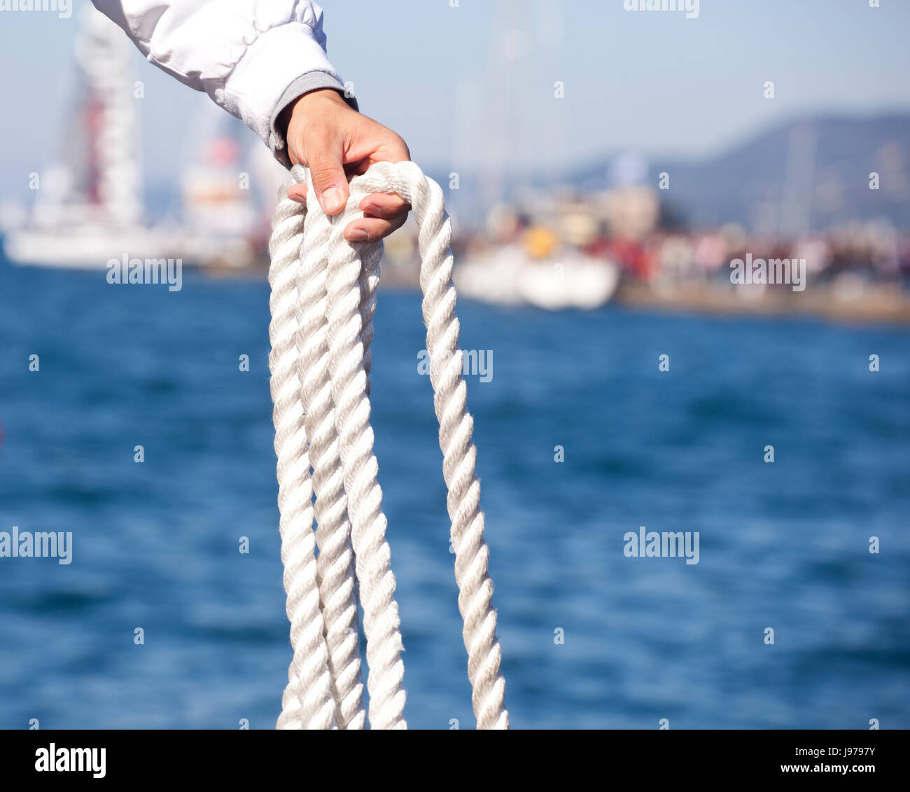 hand, boat, sailor, rope, sailing, rowing boat, sailing boat, sailboat ...