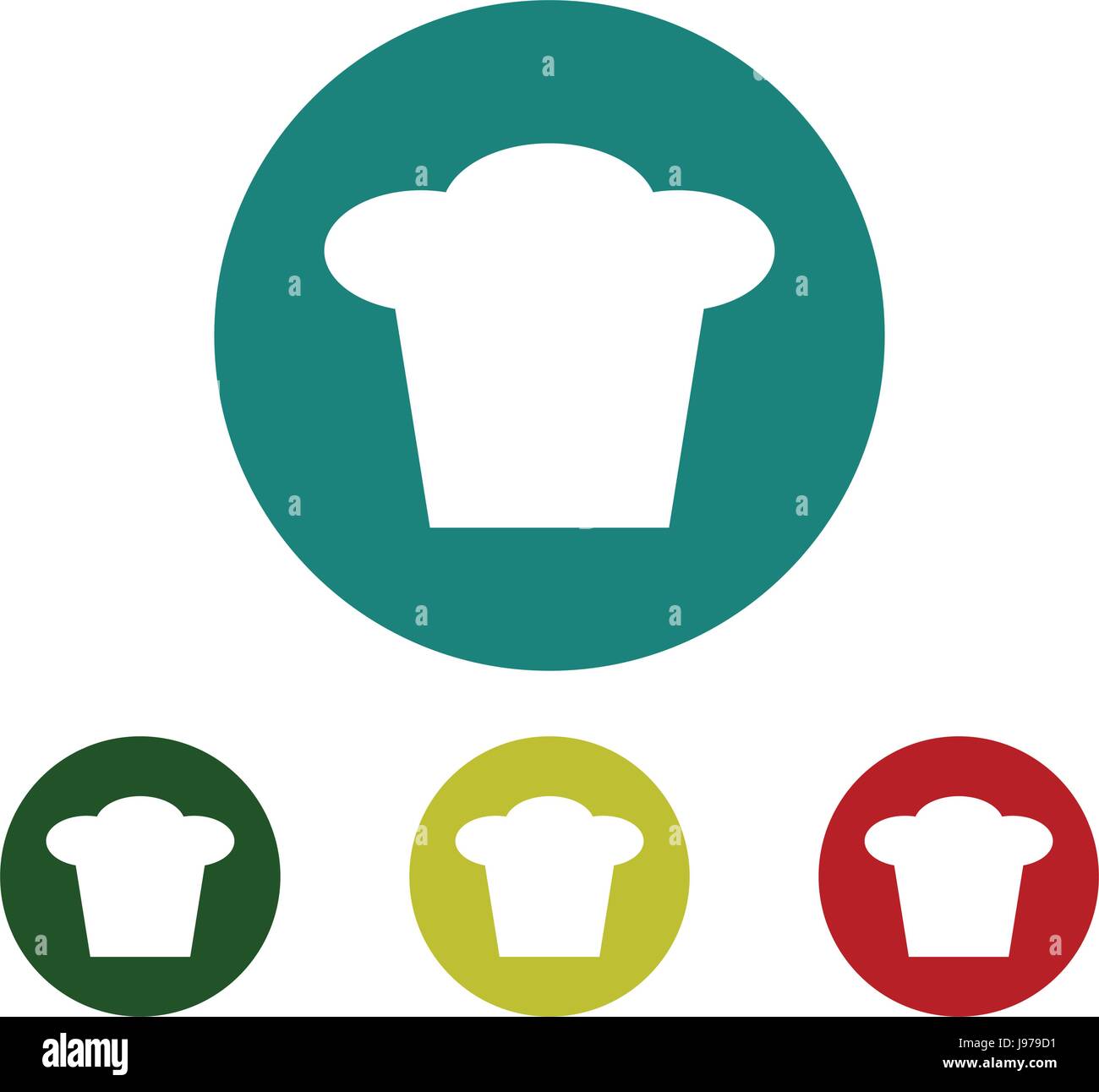 Chef hat icon set Stock Vector Image & Art - Alamy