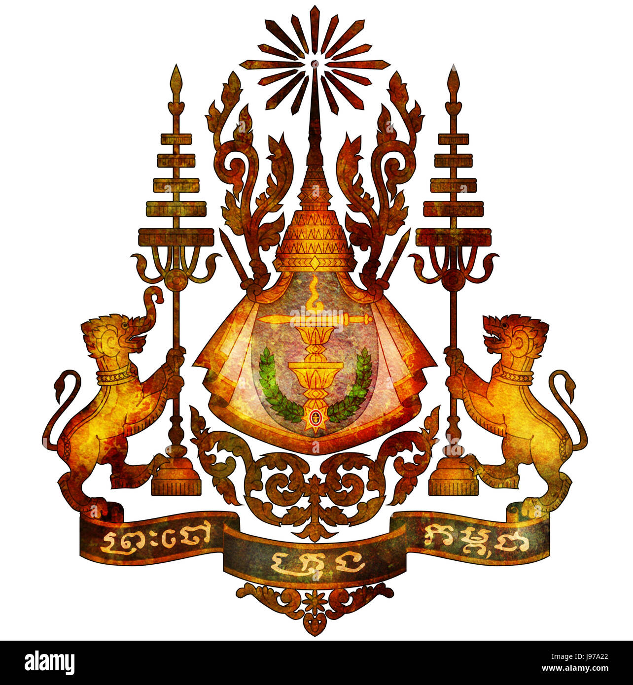 Map cambodia vintage hi-res stock photography and images - Alamy