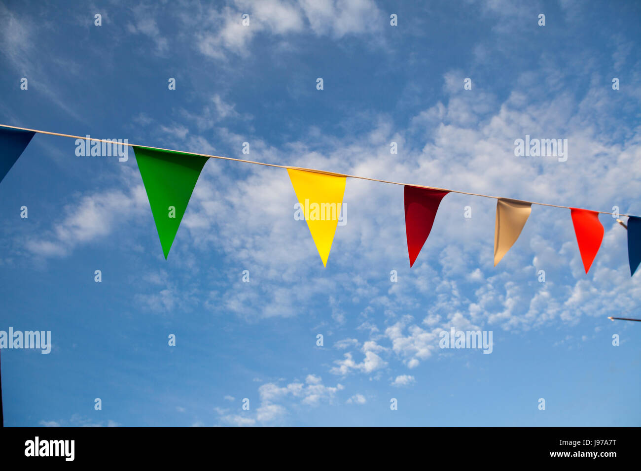Triangular bunting hi-res stock photography and images - Alamy