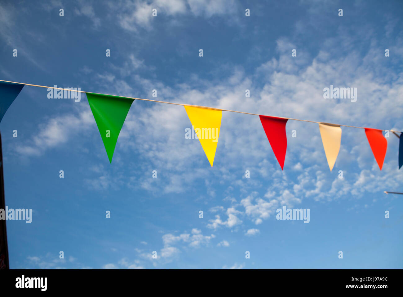 Bunting In Liverpool UK Stock Photo - Alamy