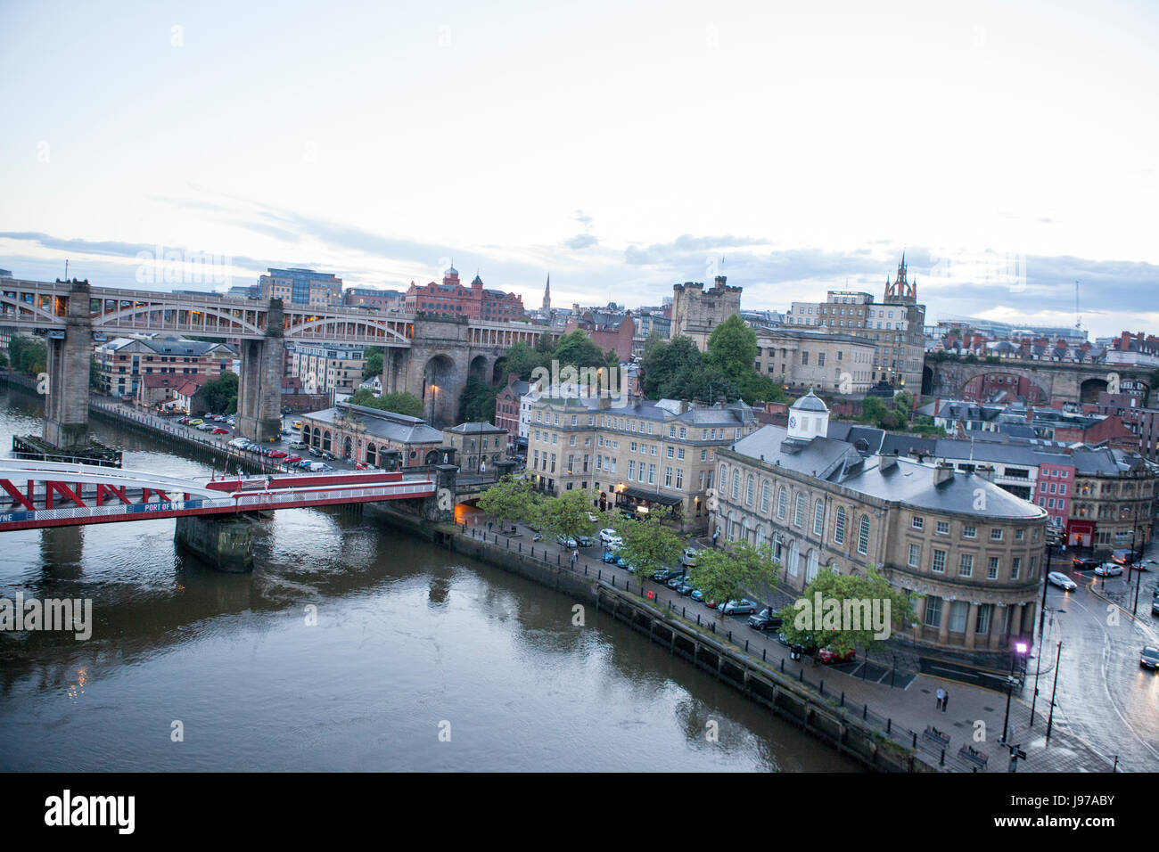 View of Newcastle from the bridge Stock Photo - Alamy