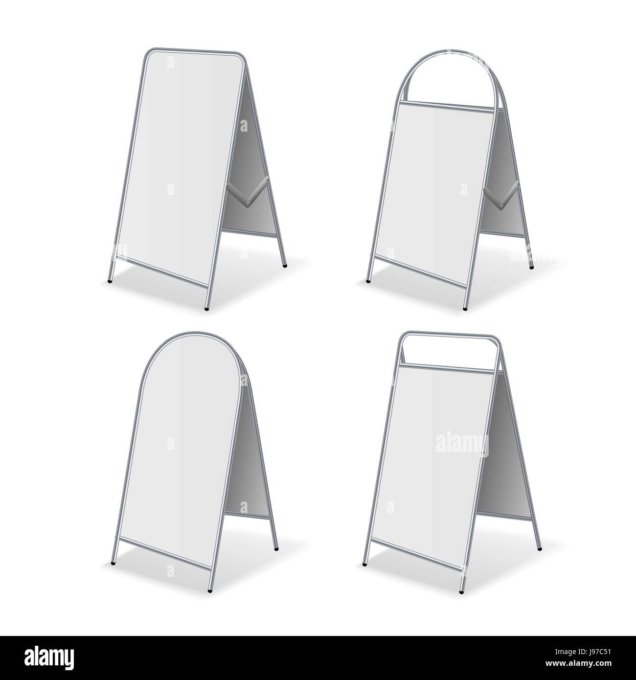 Metal Empty Blank Advertising Street Handheld Sandwich Stands Sidewalk ...