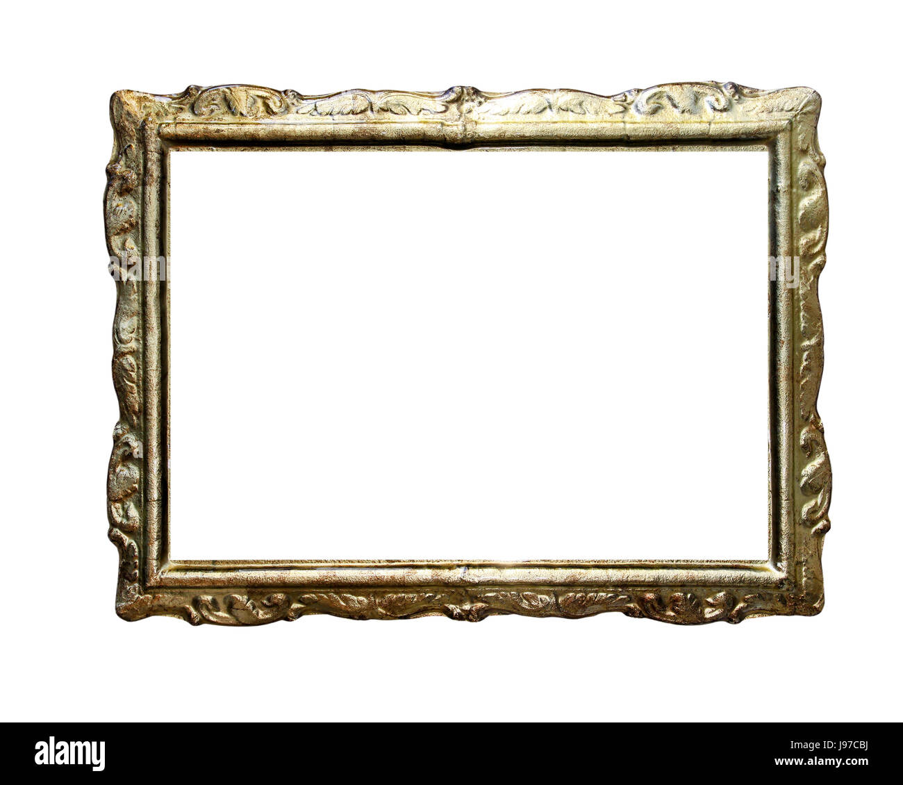 isolated, vintage, golden, retro, frame, gold, framework, border, art ...