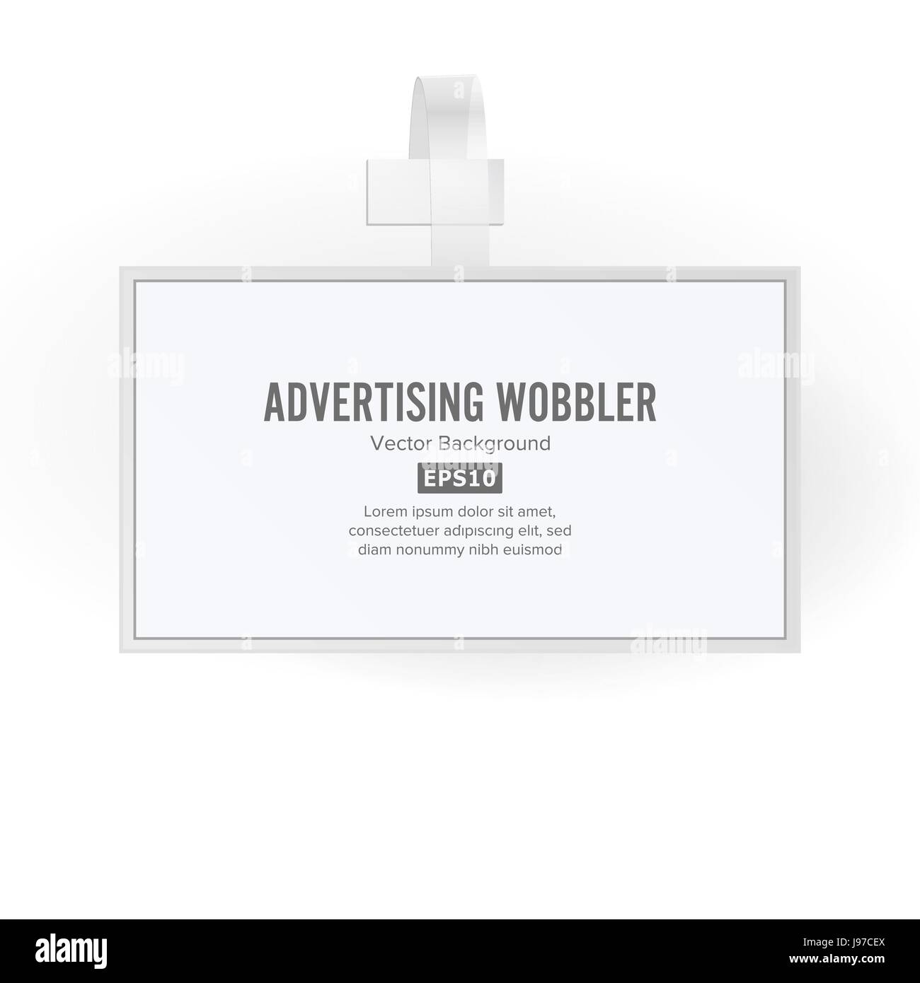 Plastic Advertising Wobbler Vector. Papper Price Tag Template Stock ...