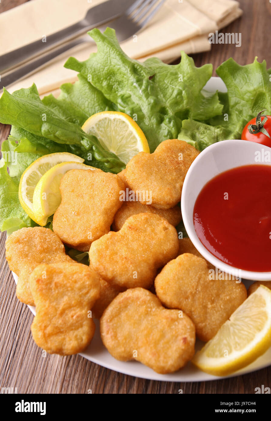 food, aliment, chicken, ketchup, fried, restaurant, angle, fish ...