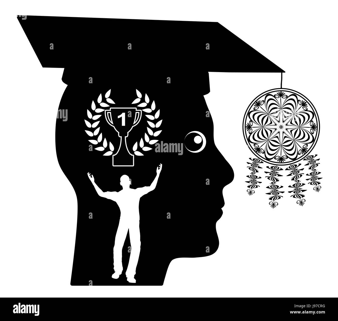 Vision to be number one as university or college graduate Stock Photo ...