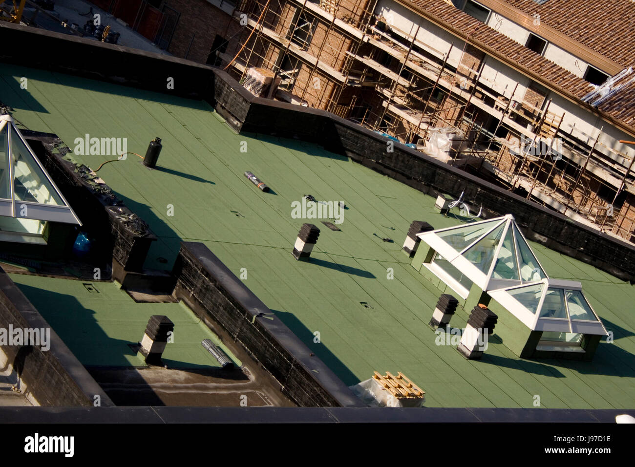 new, roofing, building, construction site, construction, house ...