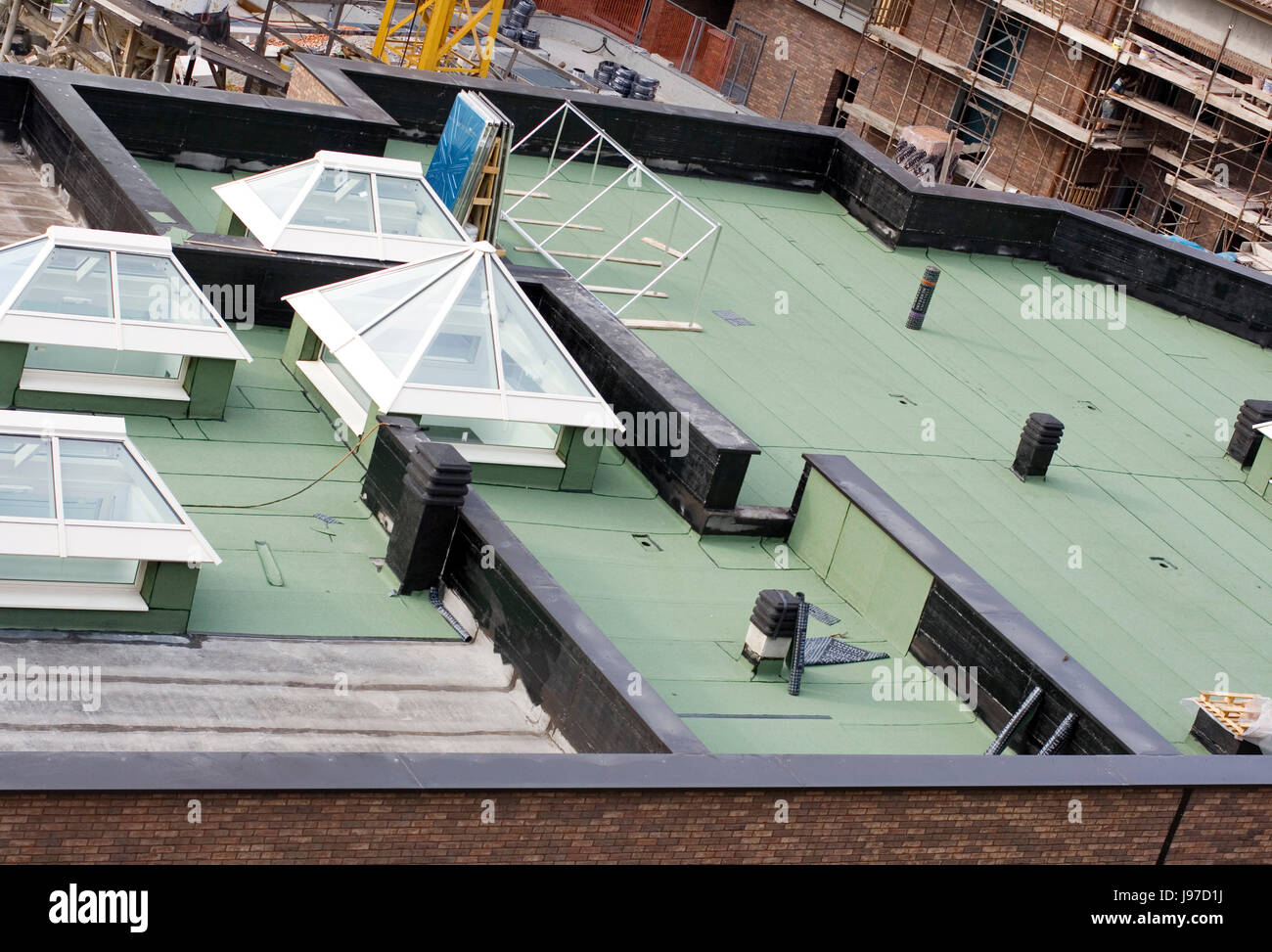 new, roofing, building, construction site, construction, house ...